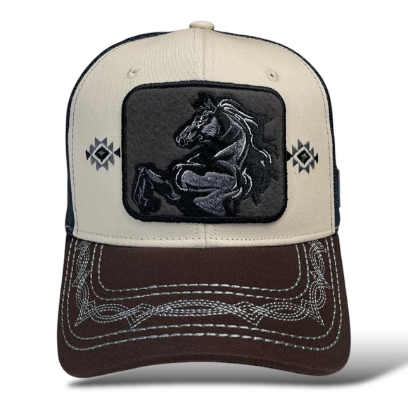 Accessories | Stallion Horse Embroidered Patch Trucker Baseball Cap ...